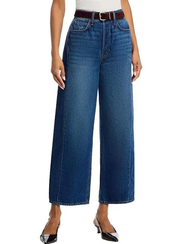 Veronica Beard Ryder High-rise Barrel Leg Jeans - Equinox Blue