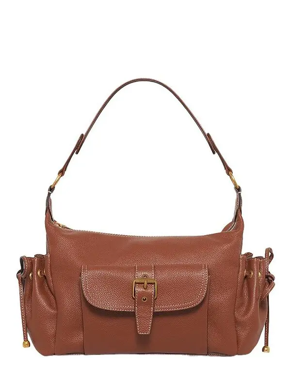 Gerard Darel Le Ema Leather Hobo Bag - Tan