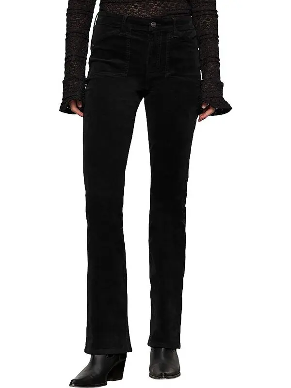 Sanctuary Velveteen Bootcut Pants - Black