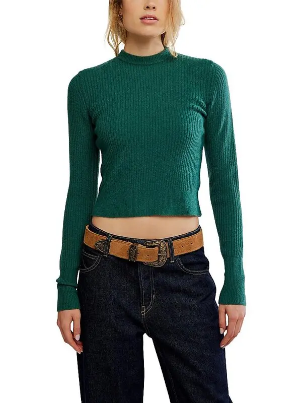 Free People Even After Crewneck Sweater - Rainforest