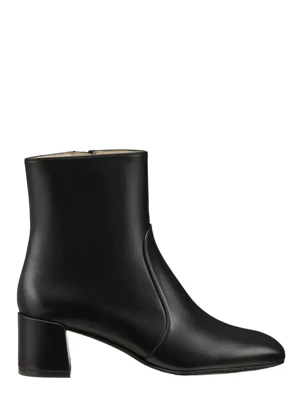 STUART WEITZMAN 70mm Maeve Zip Square-toe Ankle Boots - Black