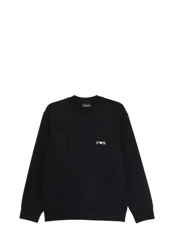 Emporio Armani Logo-embroidered Sweatshirt - Blue