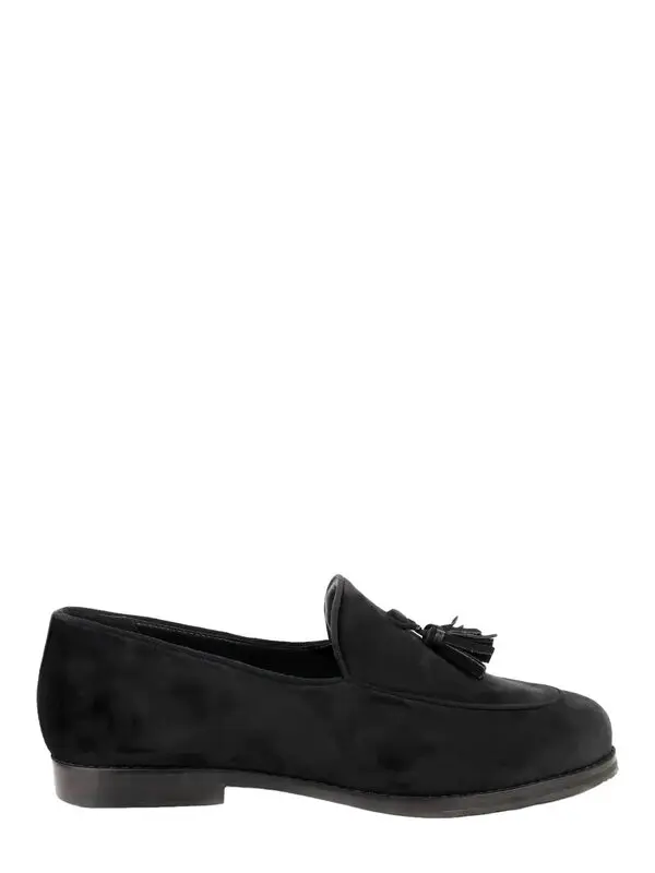 DOTZ Tassel-detail Suede Loafers - Black