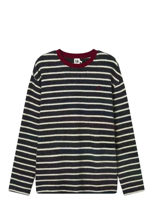 B+AB Striped Long-sleeve Top - Blue