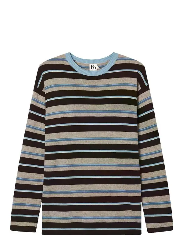 B+AB Striped Sweater - Brown