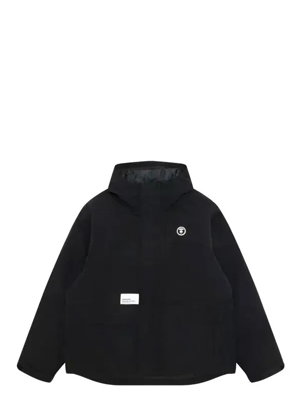 AAPE BY *A BATHING APE Logo Hooded Jacket - Black