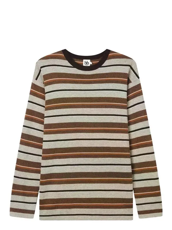 B+AB Striped Sweater - Grey