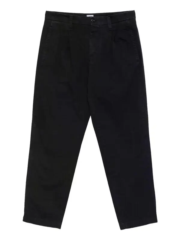 C.P. COMPANY Pleated Cotton Trousers - Blue