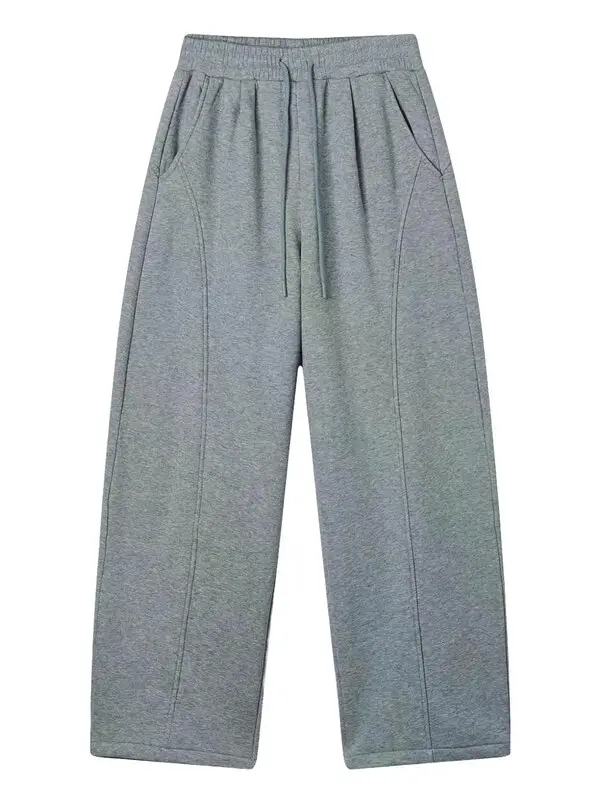 TOUT A COUP Drawstring Track Pants - Grey