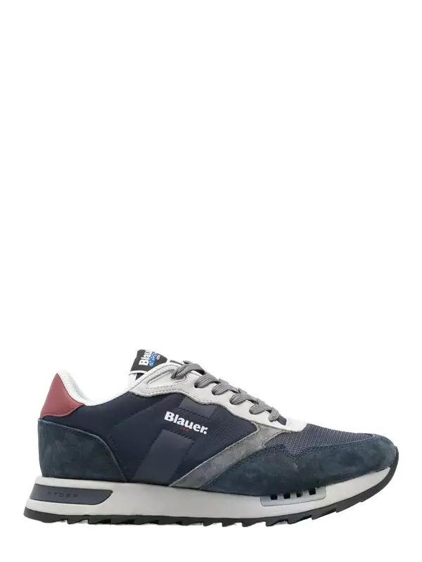 BLAUER. Leather Low-top Sneakers - Blue