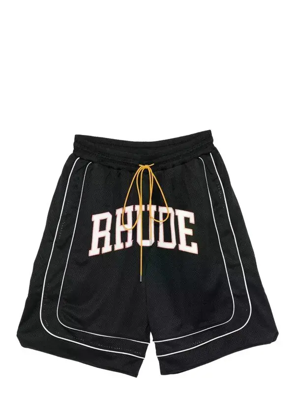 Rhude Collegiate Shorts - Black