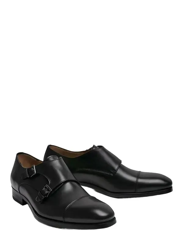 LOJA DAS MEIAS Monk Shoes With Buckle Strap - Black