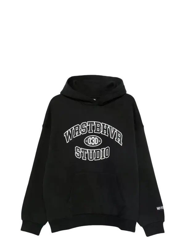 WRSTBHVR Logo-print Hoodie - Black