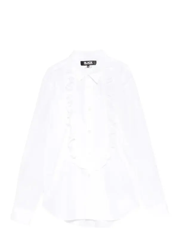 BLACK COMME DES GARÇONS Ruffled-detail Shirt - White