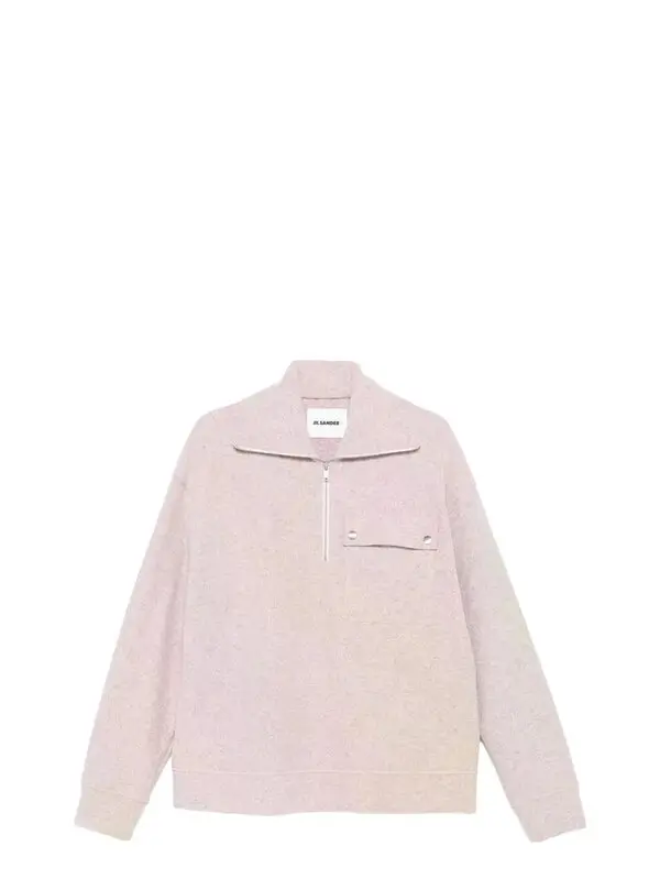 JIL SANDER High-neck Sweatshirt - Pink