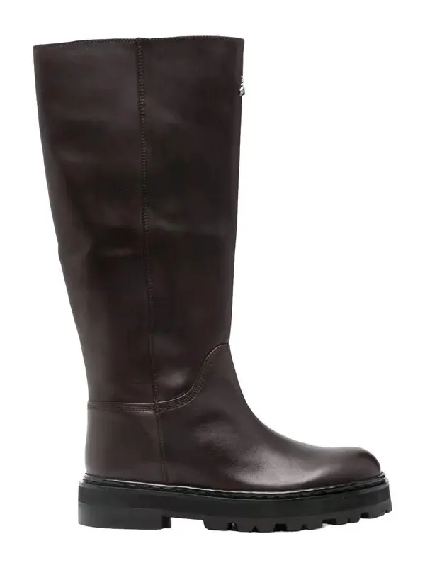 Patrizia Pepe Leather Knee-high Boots - Brown