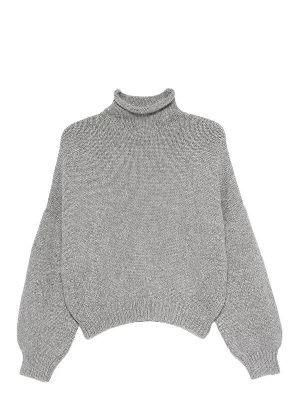 Khaite Roll-neck Knitted Sweater - Grey