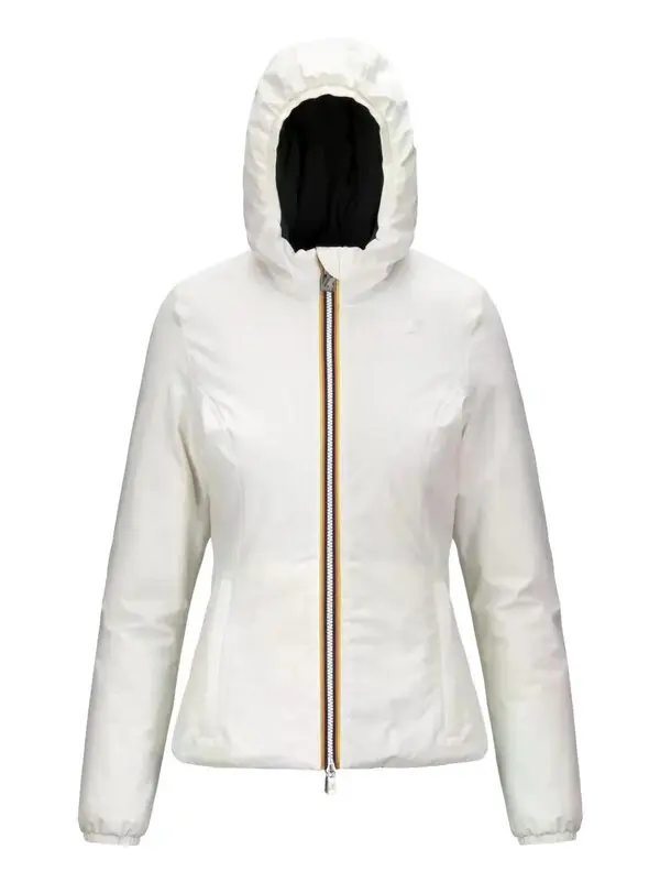 K-WAY Lily Hooded Quilted Jacket - White