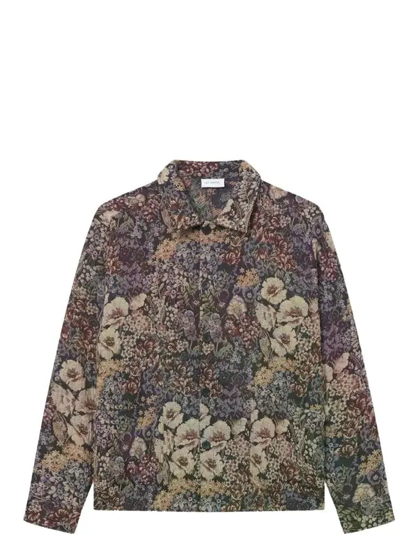 LES DEUX Floral Print Jacket - Purple
