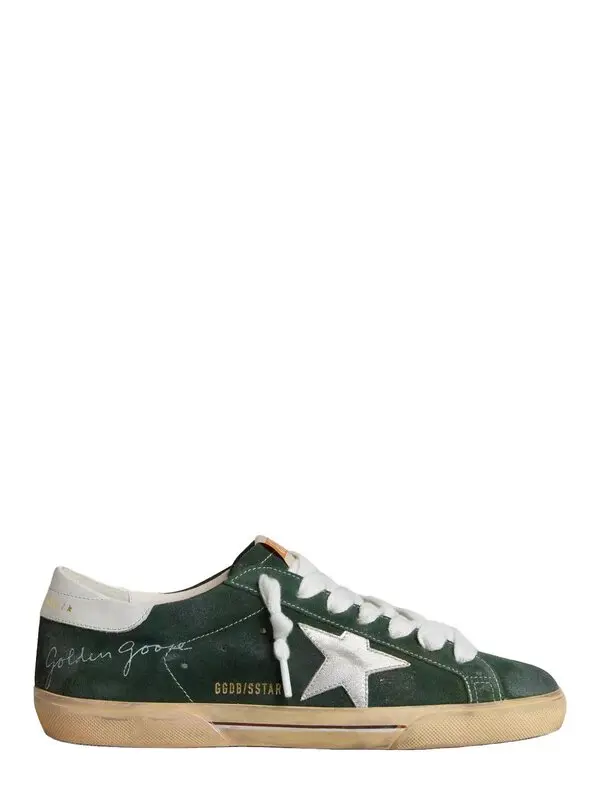 GOLDEN GOOSE Super-star Leather Sneakers - Green
