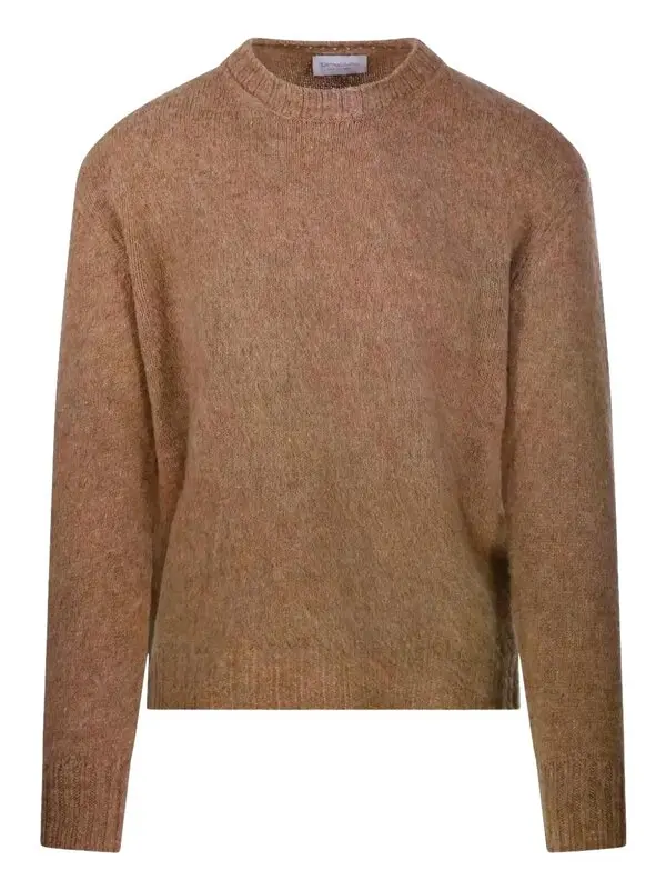 DIANA STUDIO Round-neck Fine-knit Sweater - Brown