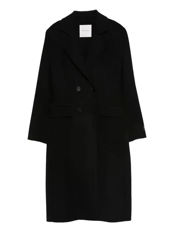 ERMANNO FIRENZE Double-breasted Coat - Black