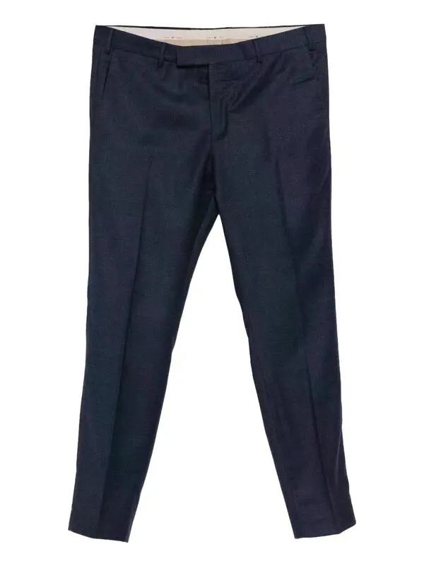 PT TORINO Checked Trousers - Blue