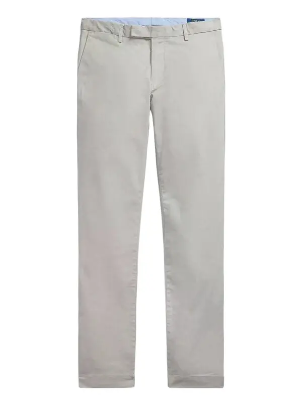 Polo Ralph Lauren Flat-front Twill Trousers - Grey