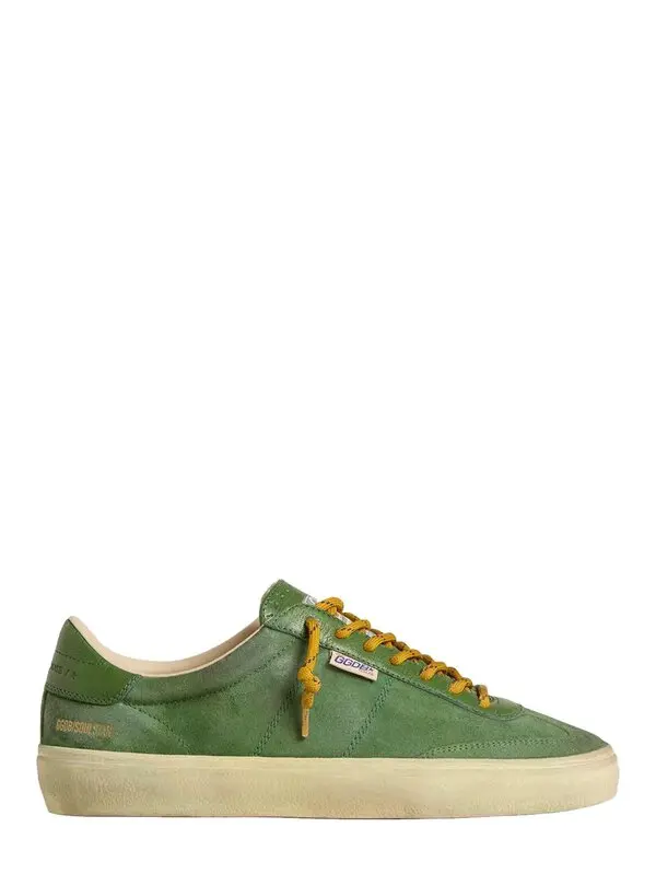 GOLDEN GOOSE Soul Star Suede Sneakers - Green