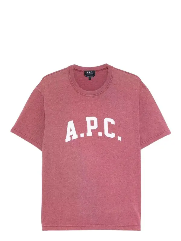 A.p.c. Logo-print T-shirt - Pink