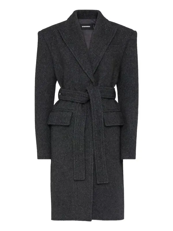 Dsquared2 Wool Coat - Grey