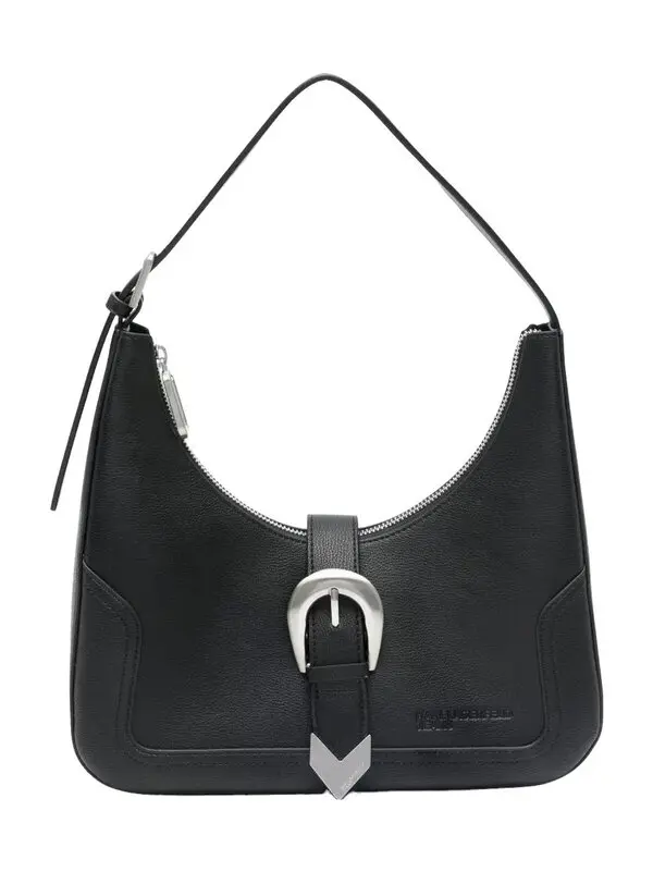Karl Lagerfeld Buckle Detail Shoulder Bag - Black