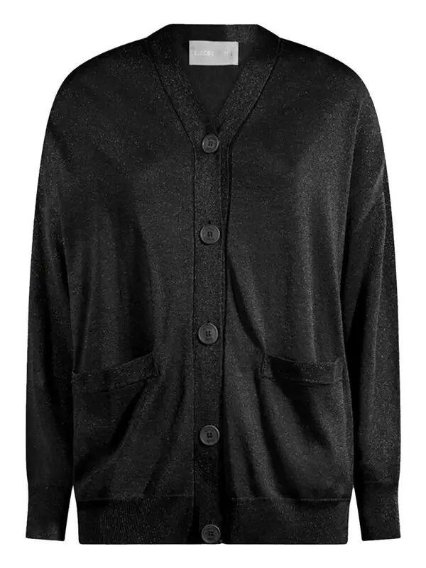 CIRCUS HOTEL Lurex-detail Cardigan - Black