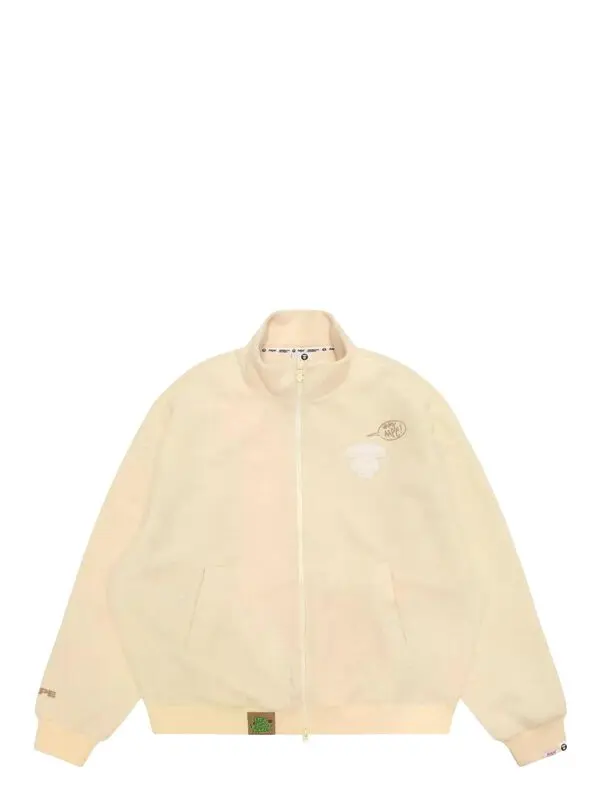 AAPE BY *A BATHING APE Embroidered Zip Jacket - Neutrals