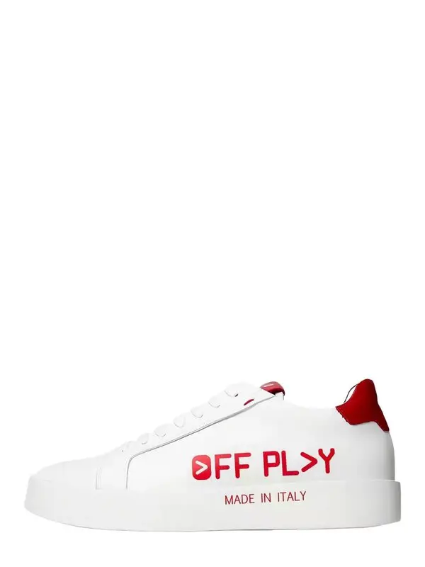 OFF PLAY Logo-print Low-top Sneakers - White