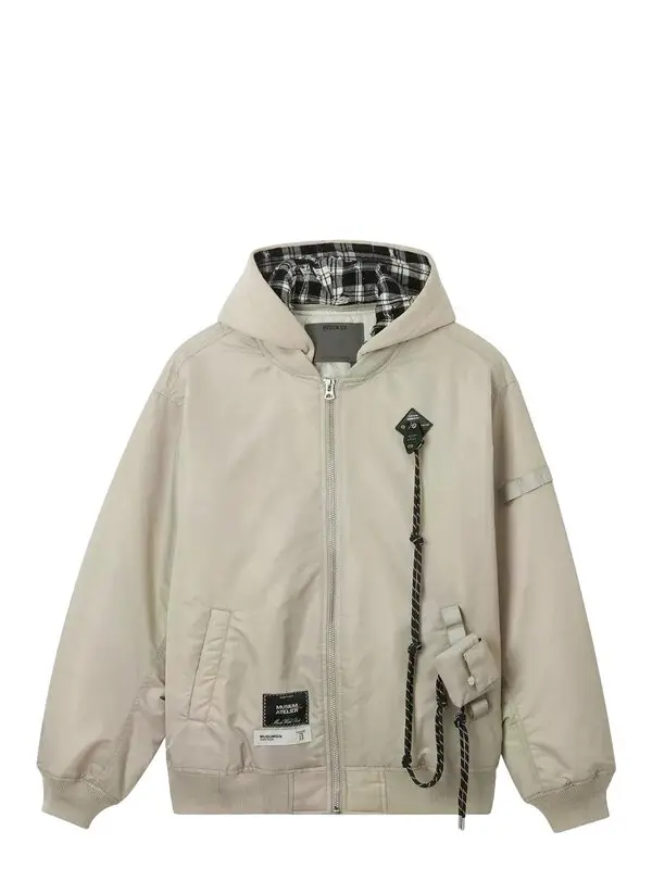 MUSIUM DIV. Hooded Zip Jacket - Neutrals