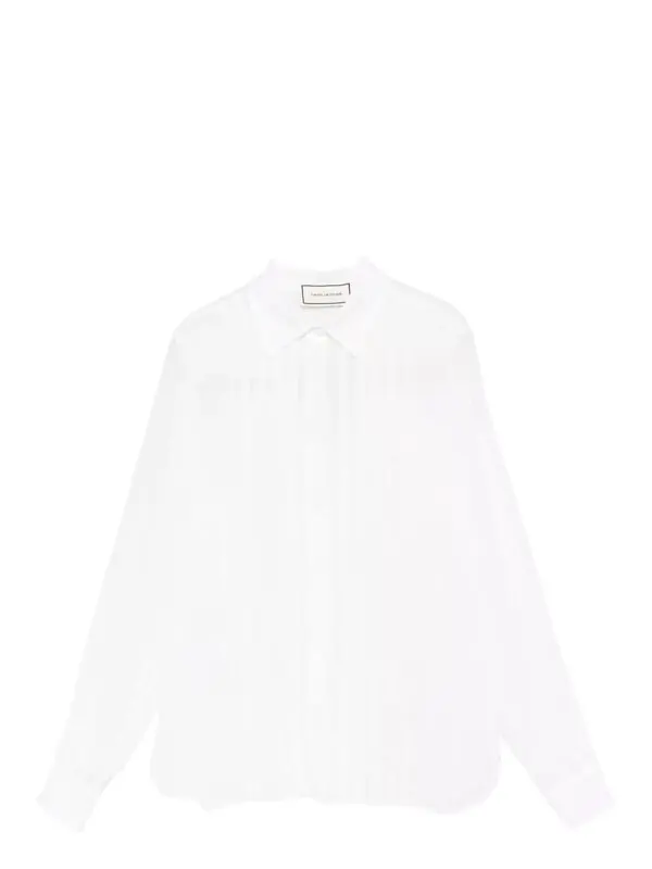 Tagliatore Pleated Detail Shirt - White