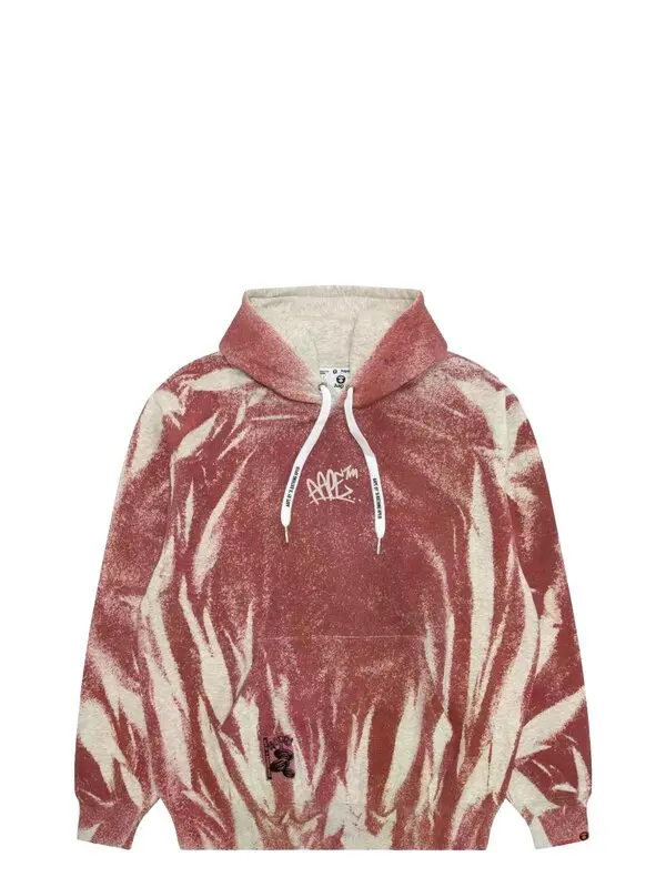 AAPE BY *A BATHING APE Graphic Print Hoodie - Red