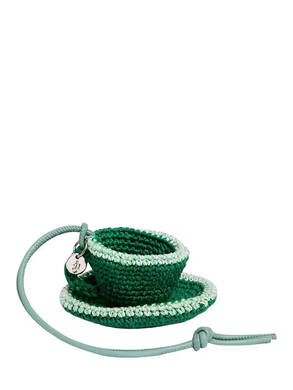 JW Anderson Crochet Teacup Bag Accessory - Green