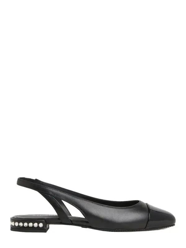 STUART WEITZMAN Crystal Embellished Slingbacks - Black