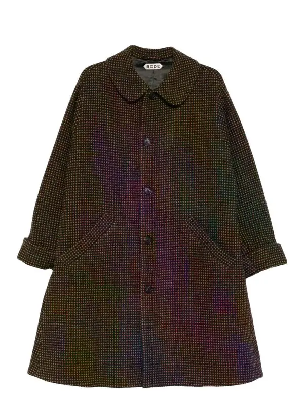 BODE Hedgerow Buttoned Coat - Green