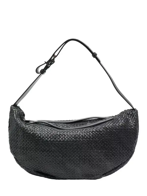 HAGS Woven Shoulder Bag - Black
