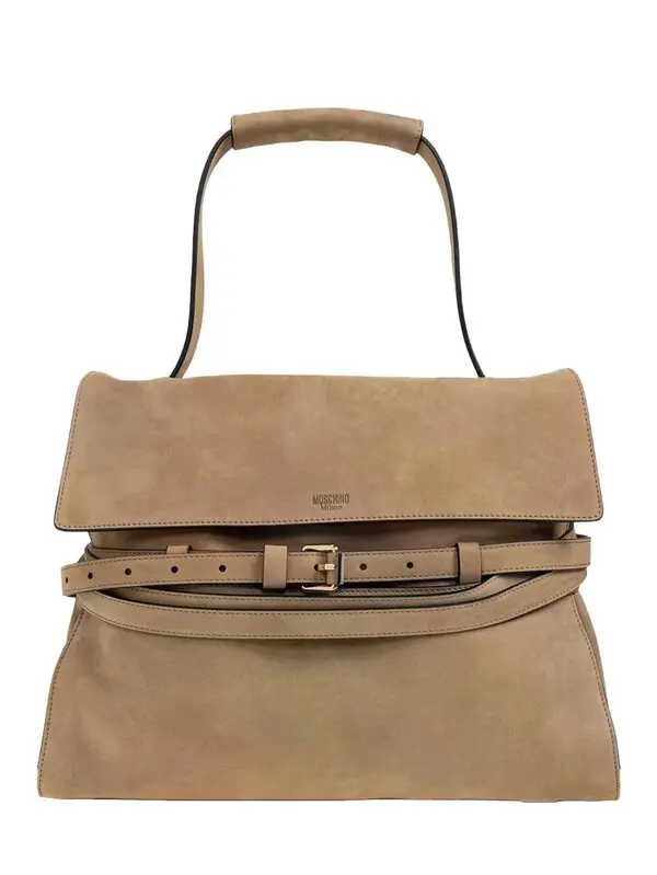 Moschino Strap-detail Tote Bag - Neutrals