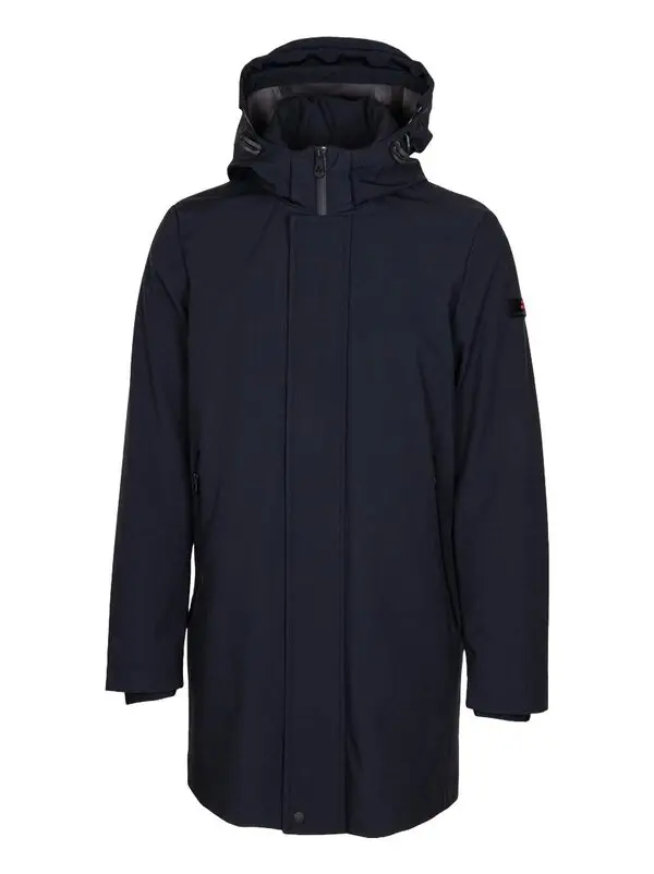 Peuterey Technical Fabric Trench Coat - Black