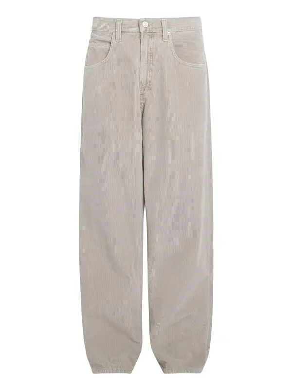 AGOLDE Cotton Corduroy Fusion Jeans - Grey