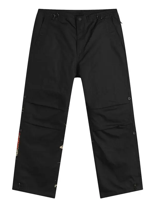 MAHARISHI Polar Bear Chimera Embroidered Loose Snopants - Black