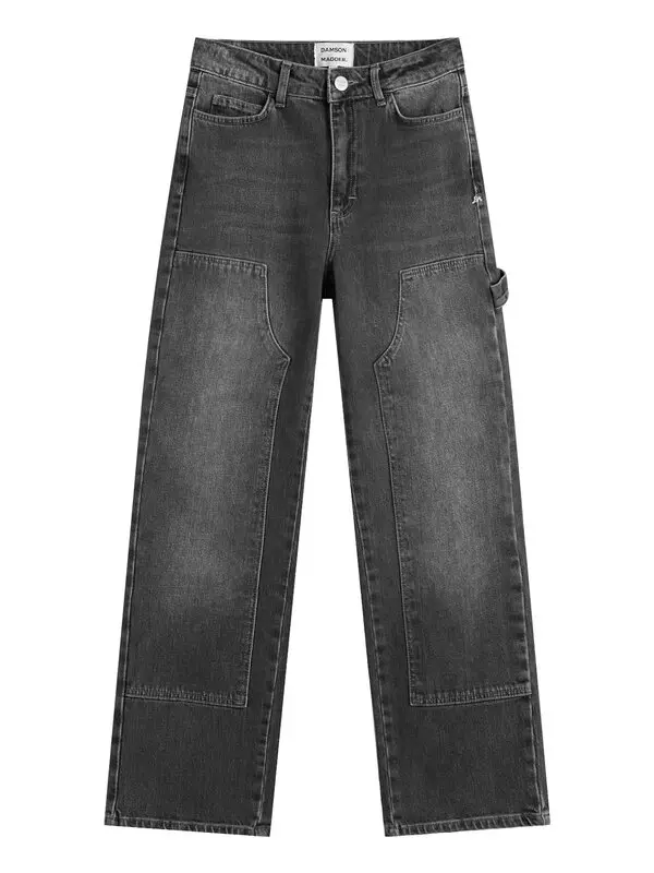 DAMSON MADDER Tovie Double Knee Jeans - Grey