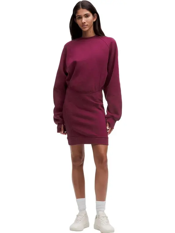 Lululemon Scuba Long-sleeve Dress - Deep Luxe