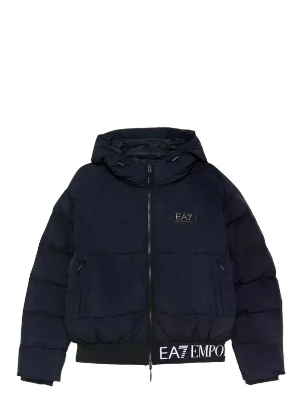 Emporio Armani Hooded Padded Jacket - Blue