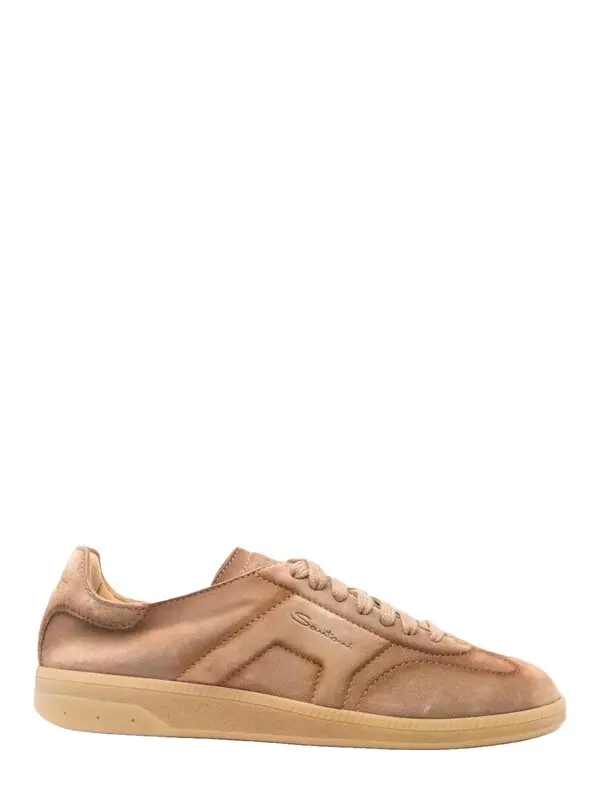 Santoni Suede Sneakers - Neutrals